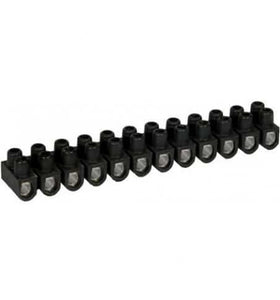 Barette de connexion laiton 12 plots 10mm² EUROHM 70003 — Kelelek